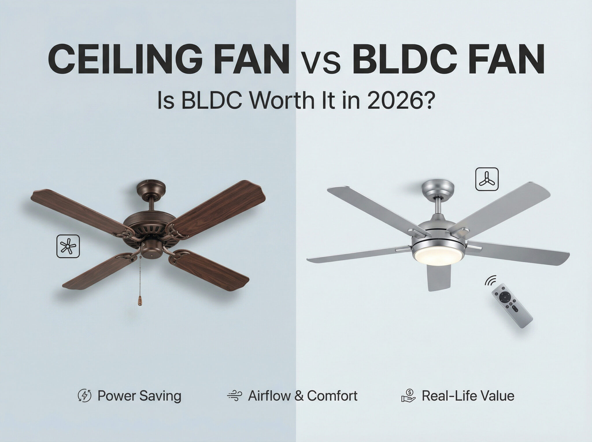 Ceiling Fan vs BLDC Fan: Is BLDC Really Worth It in 2026?